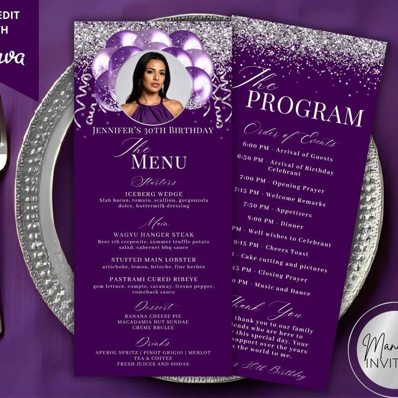 Christmas Plate Programs - Etsy