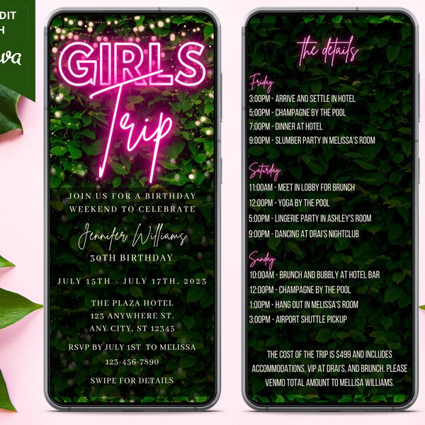 Weekend Invitation - Etsy