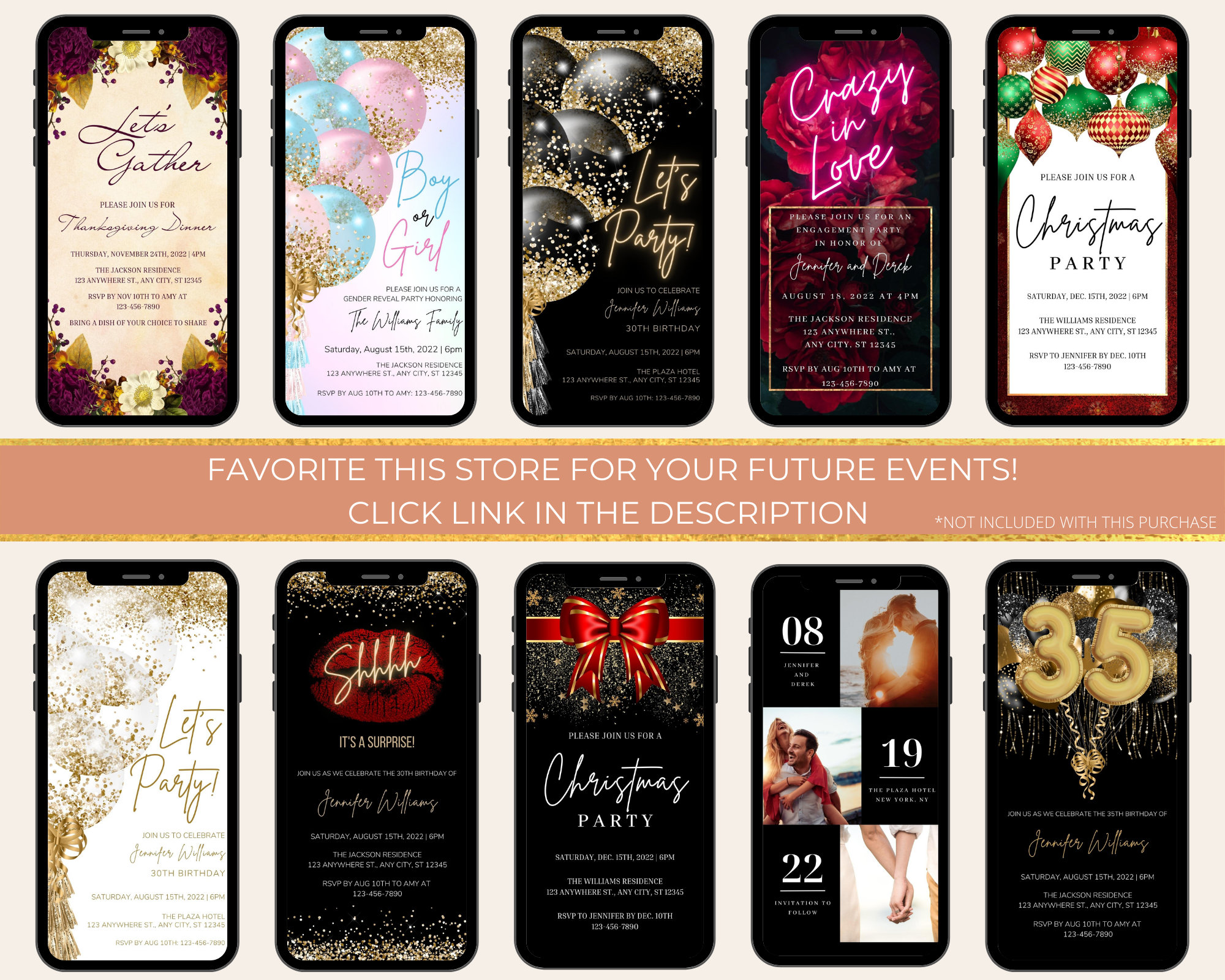 Templates Paper & Party Supplies Instant Download Purple Gold Glitter ...