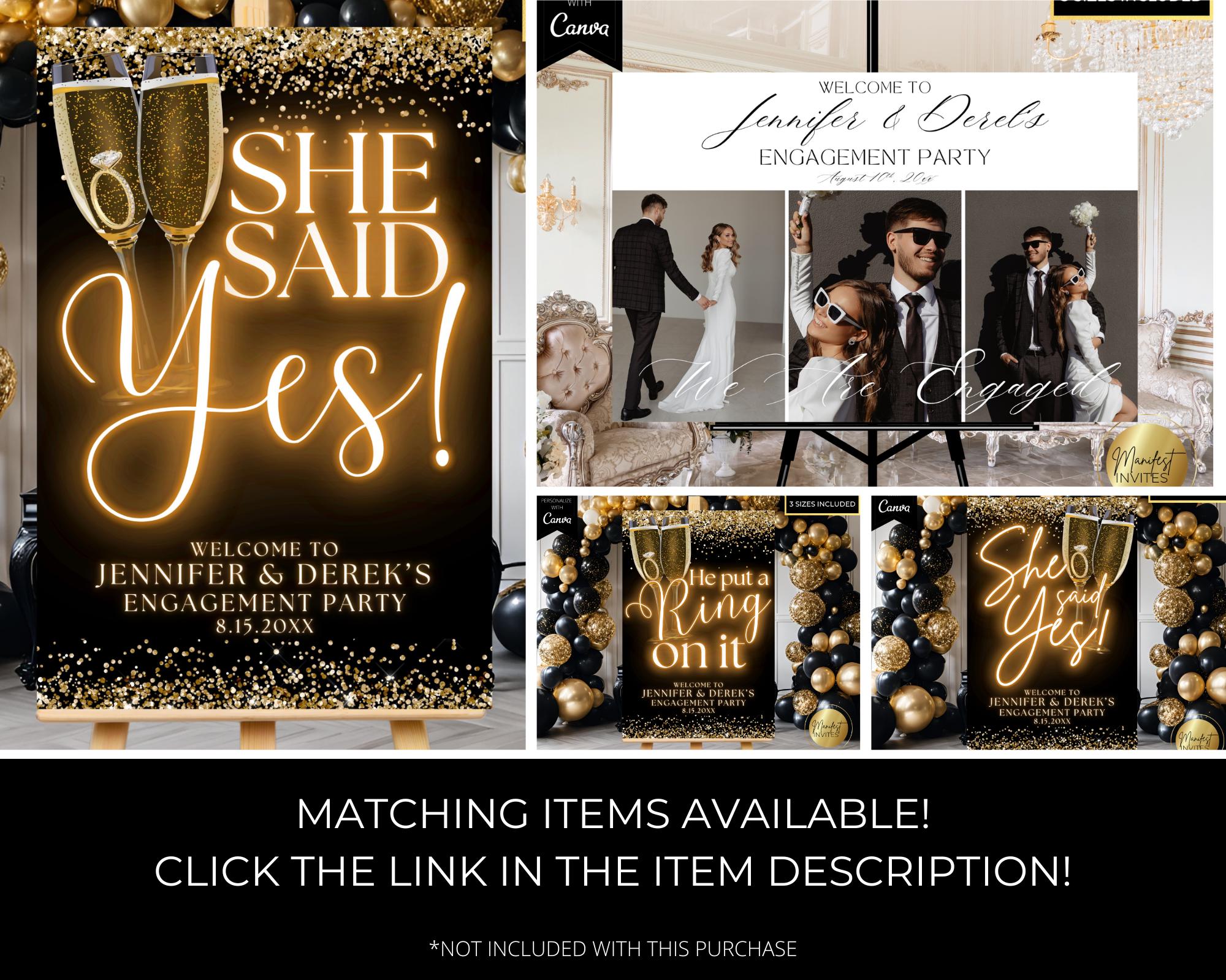 Digital Surprise Secret Proposal Wedding Engagement Party Invitation ...