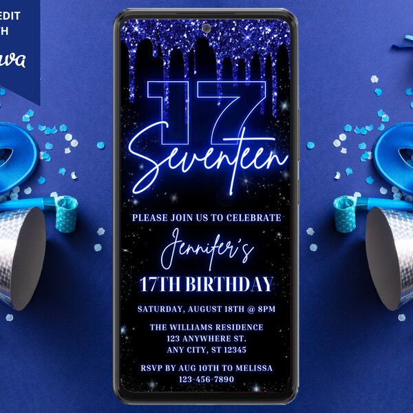 17th Birthday Party - Etsy