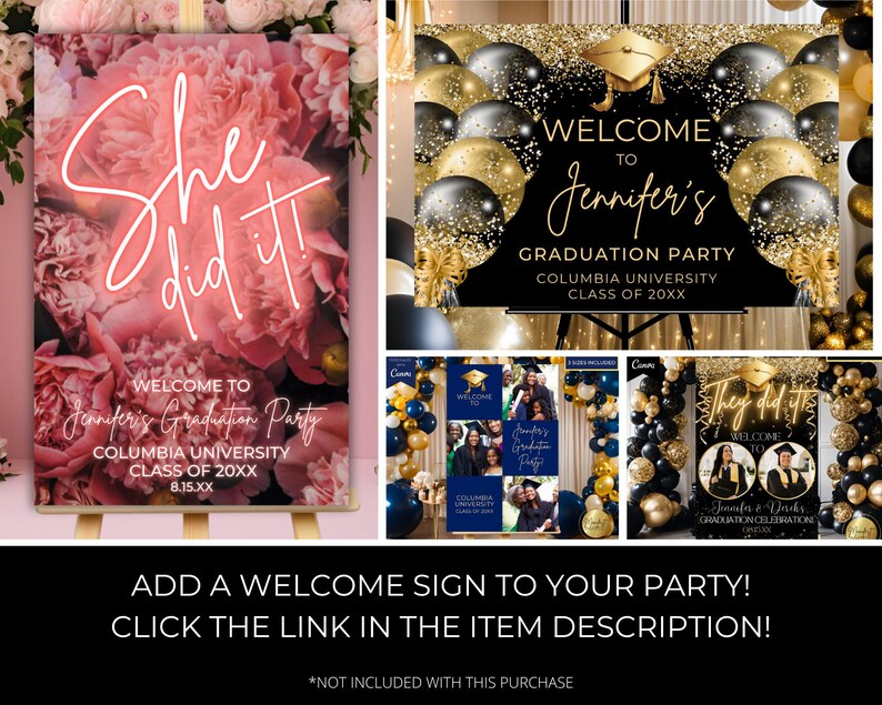Digital Boho Graduation Party Photo Invitation, Bohemian Theme Party ...