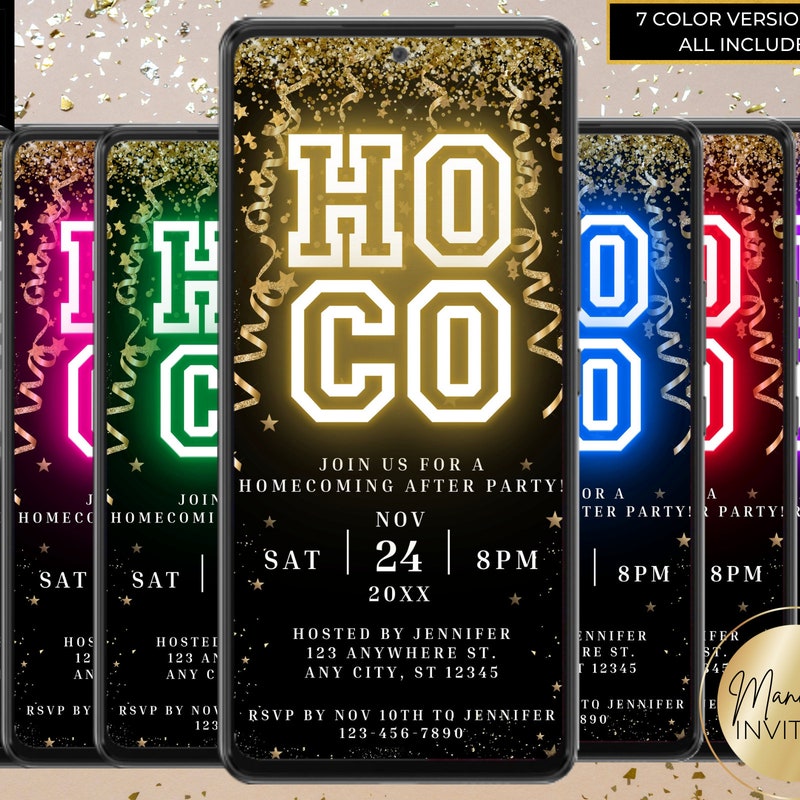 Homecoming Pre Party Invitations - Etsy