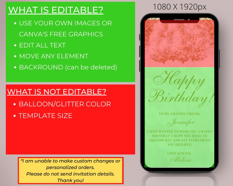 Electronic Birthday Card Digital Birthday Card Birthday - Etsy