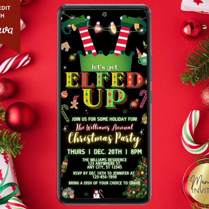 Elf Invitation - Etsy