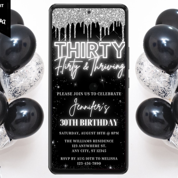 Thirty Birthday Invitations - Etsy