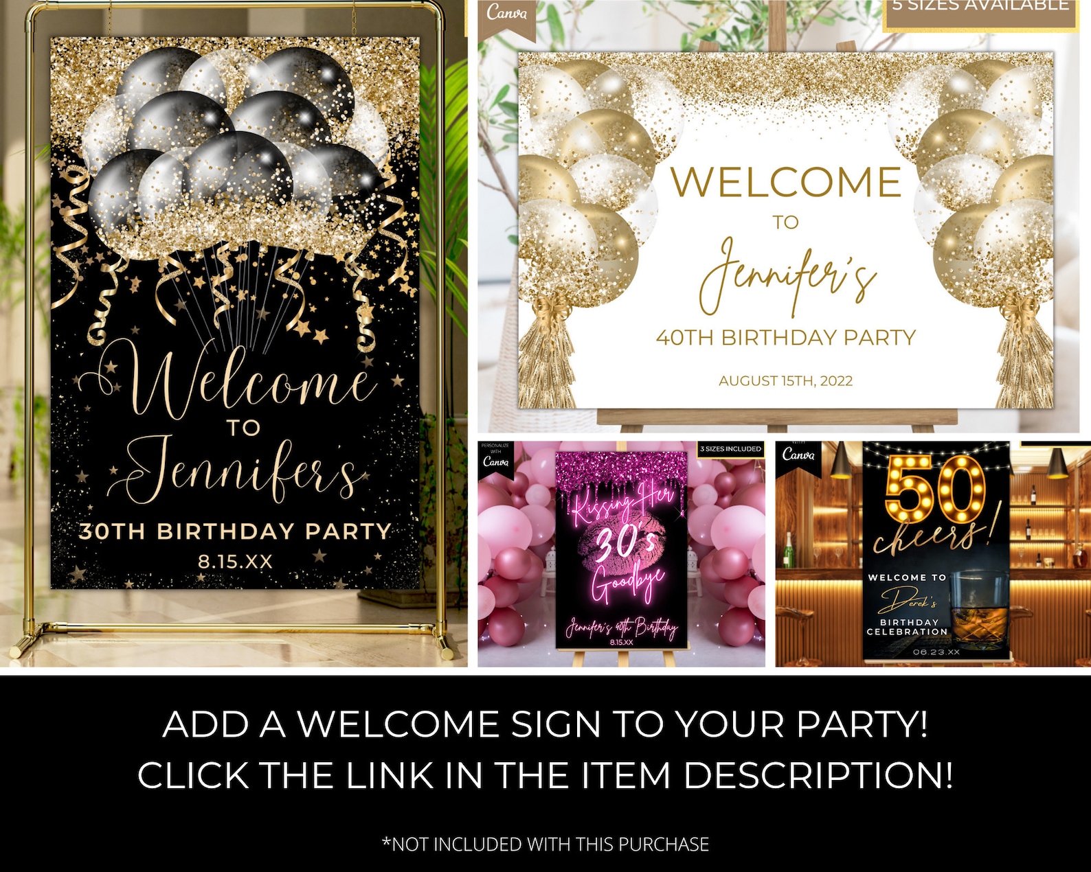 Editable Adult Joint Birthday Party Invitation, Double Birthday Party ...