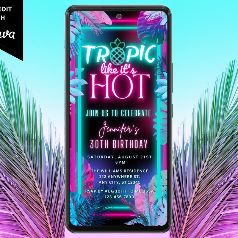 Tropical Birthday - Etsy