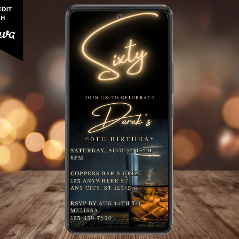 Men Birthday Invite - Etsy