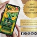 Digital Caribbean Tropical Neon Birthday Party Invitation, Summer ...