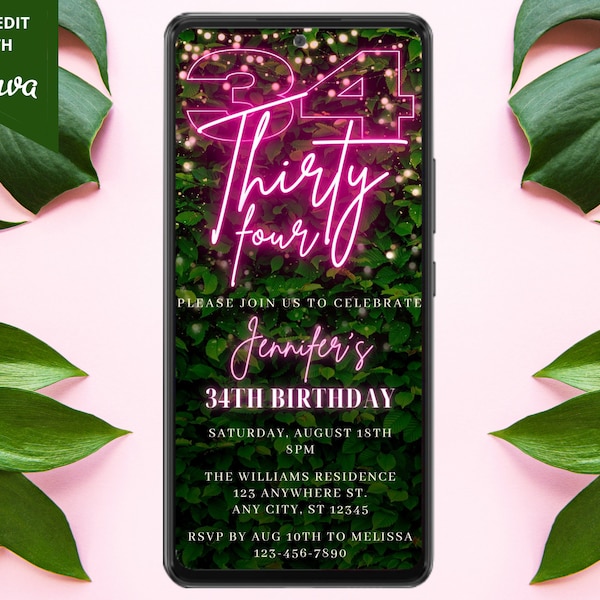 34th Birthday Themes - Etsy