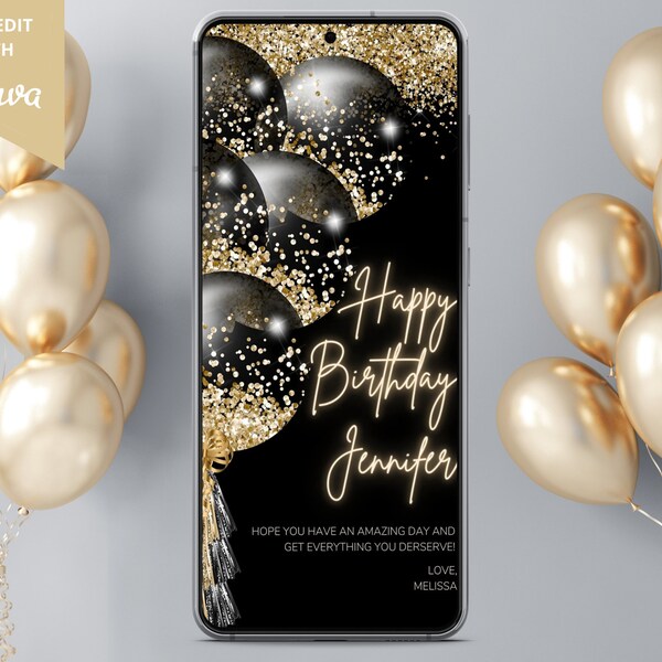 Electronic Birthday Card - Etsy