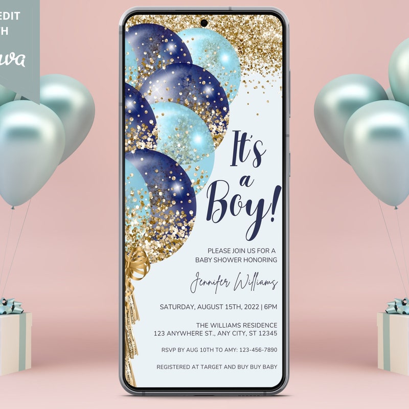 Boy Baby Shower Invitation - Etsy