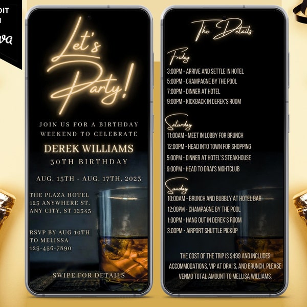 Weekend Invitation - Etsy