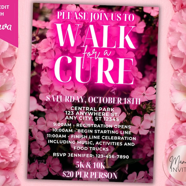 Breast Cancer Walk - Etsy