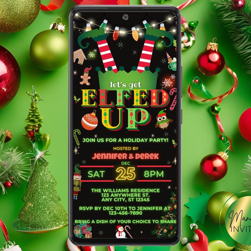 Elf Invitation - Etsy