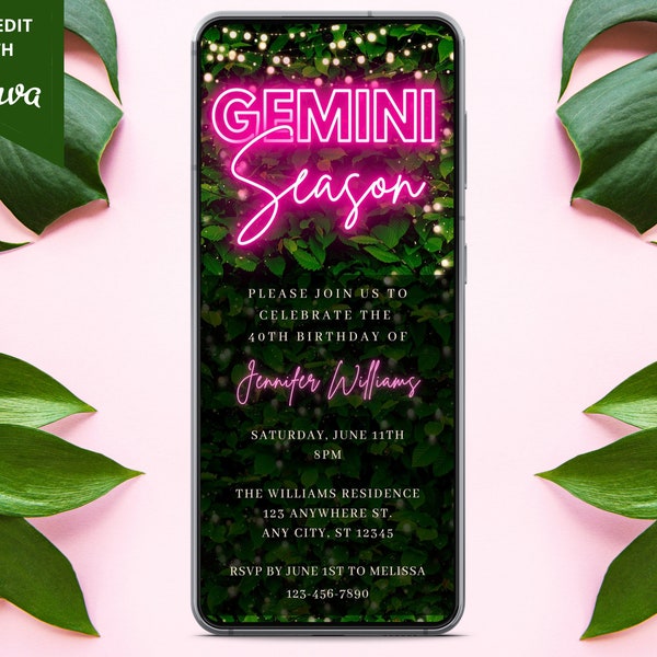Gemini Flyer Template - Etsy