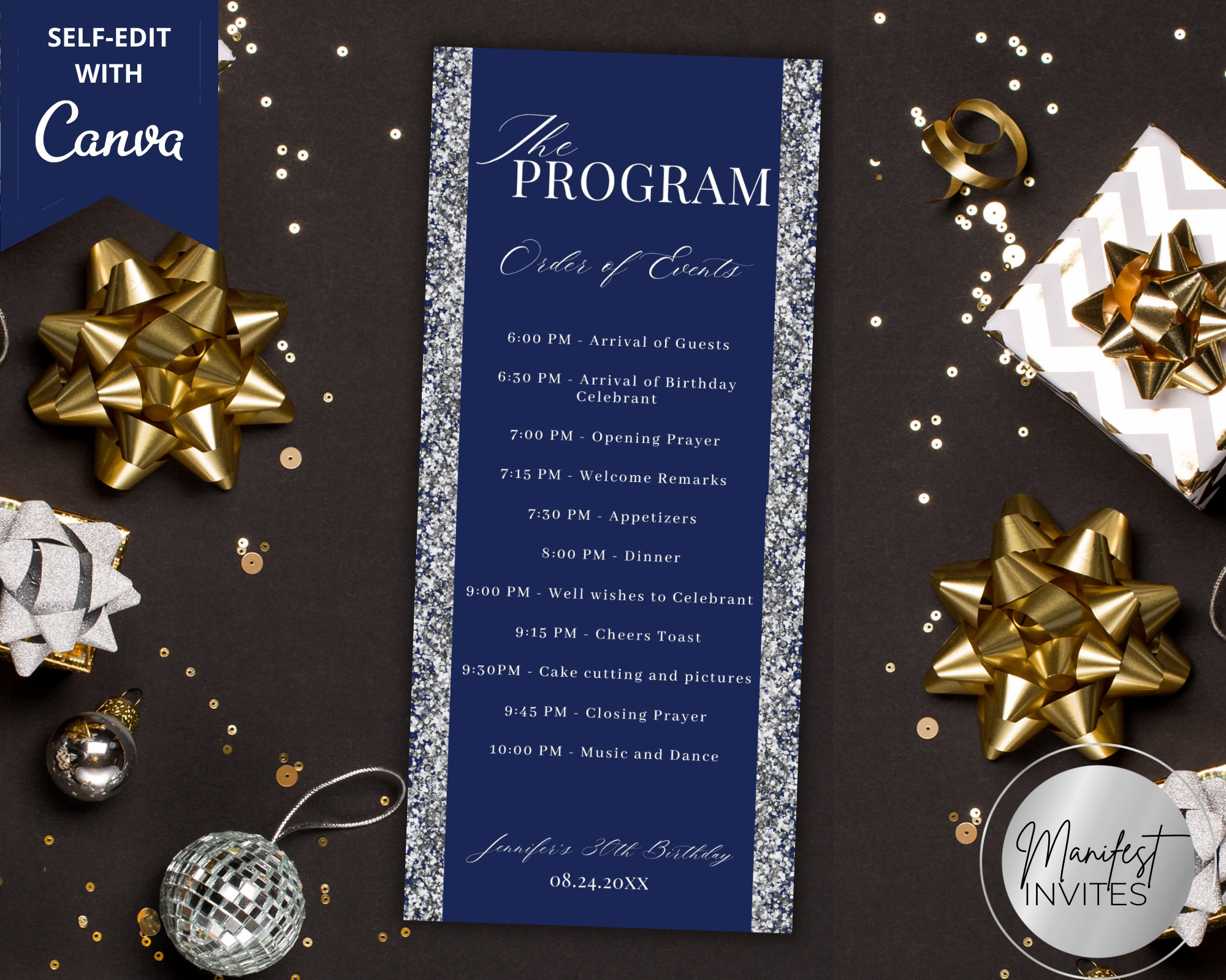 Birthday Dinner Program