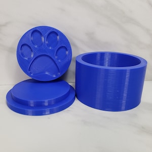 Paw Print Puck Shaped Shampoo / Conditioner / Bath Bomb Mold (straight Sides) - Quick Processing ...