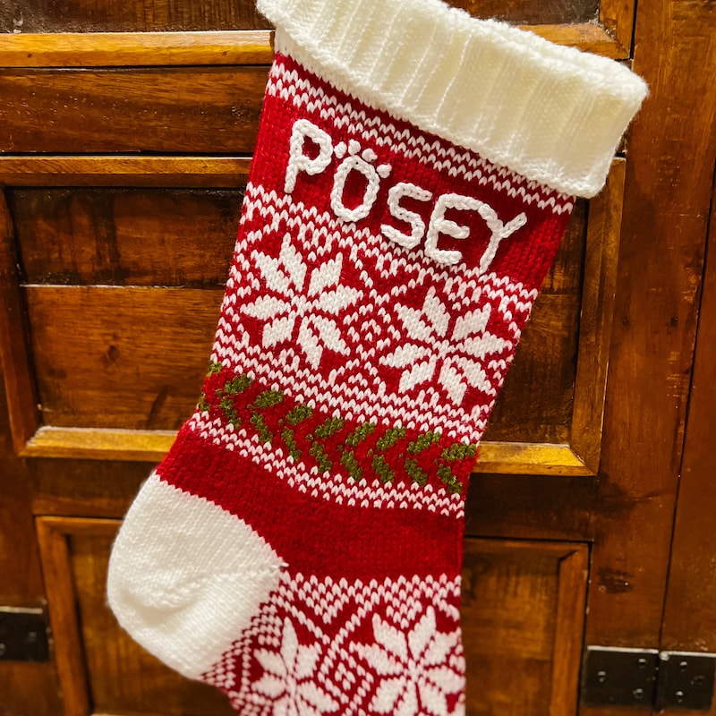 Knit Christmas Stocking Pattern - Etsy
