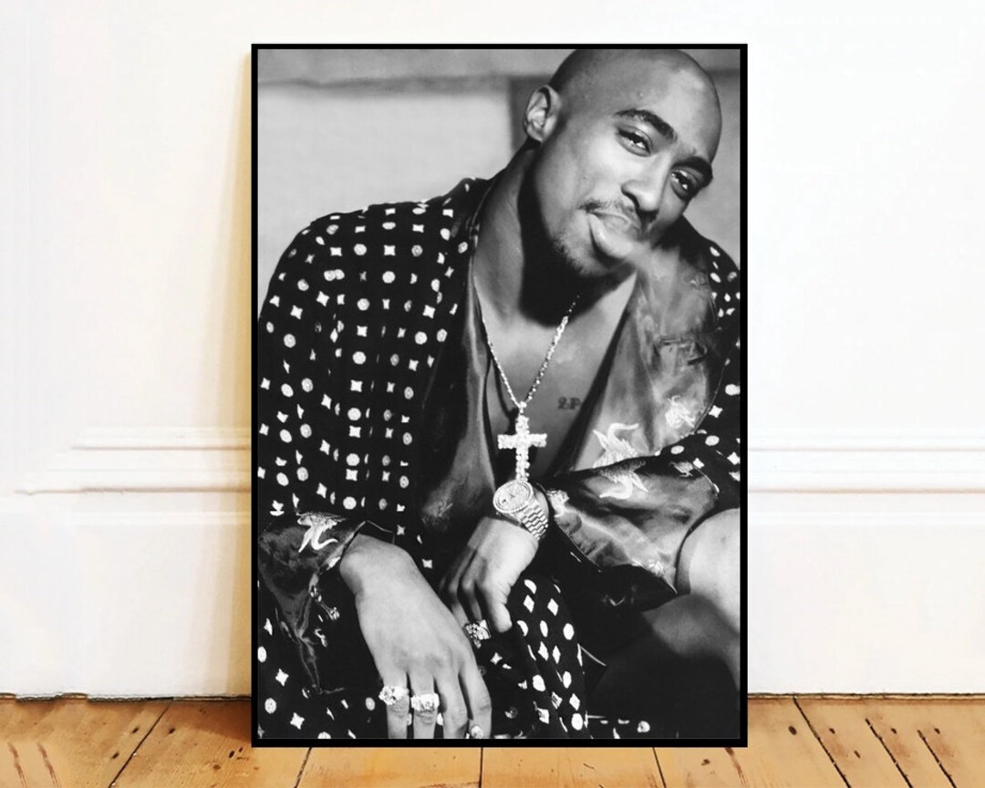 Tupac 2pac,wall Art Canvas Painting , Bathroom Wall Decor,no Frame - Etsy