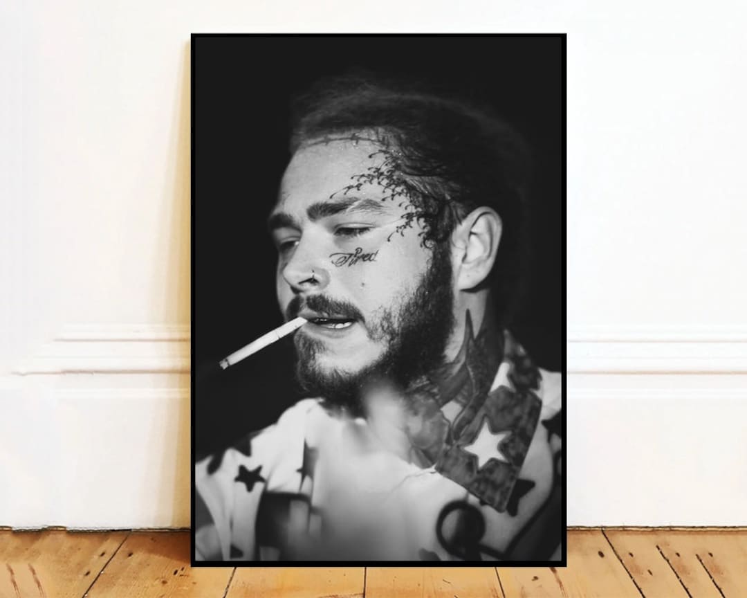 Post Malone Wall Art Canvas Painting Poster, Bathroom Wall Decor,no Frame - Etsy