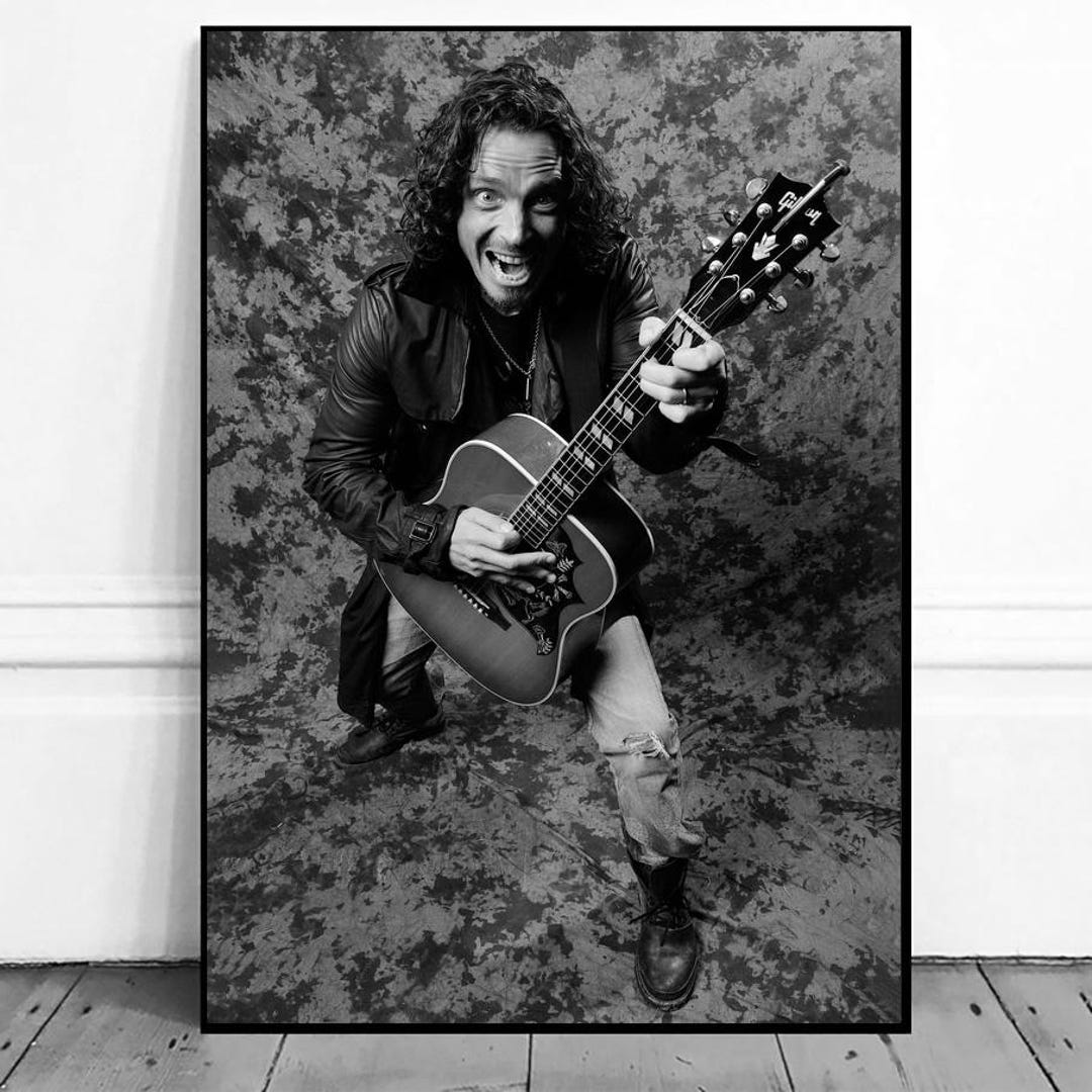 Chris Cornell Poster Wall Art Canvas Painting Poster, Bathroom Wall ...