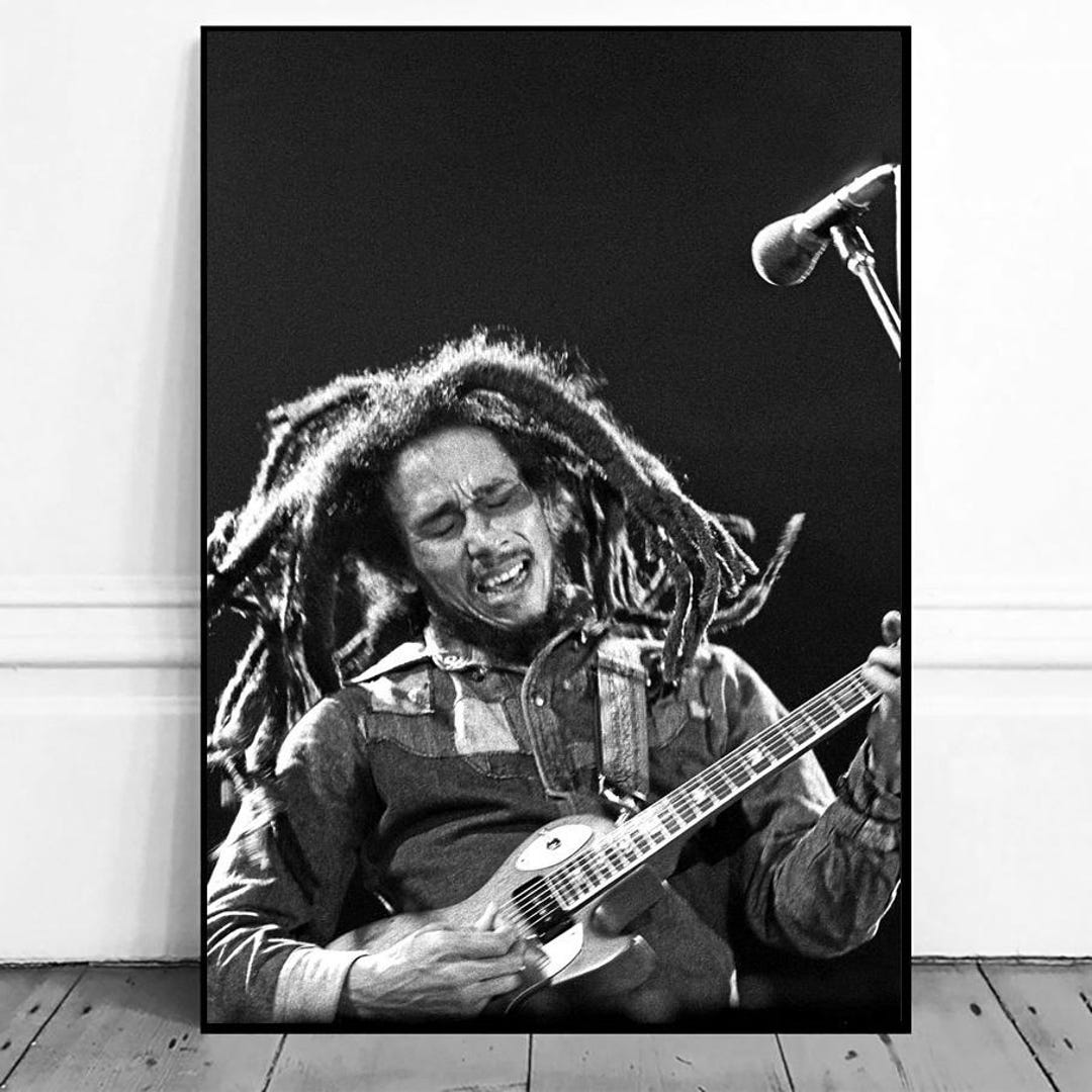 Bob Marley Poster Wall Art Canvas Painting Poster, Bathroom Wall Decor ...