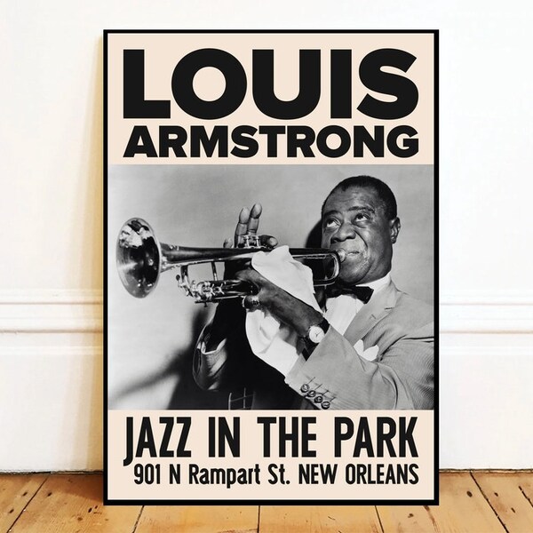 Louis Armstrong - Etsy