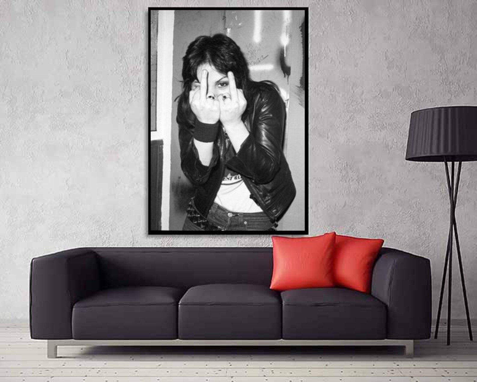 Joan Jett,wall Art Canvas Painting , Bathroom Wall Decor,no Frame - Etsy