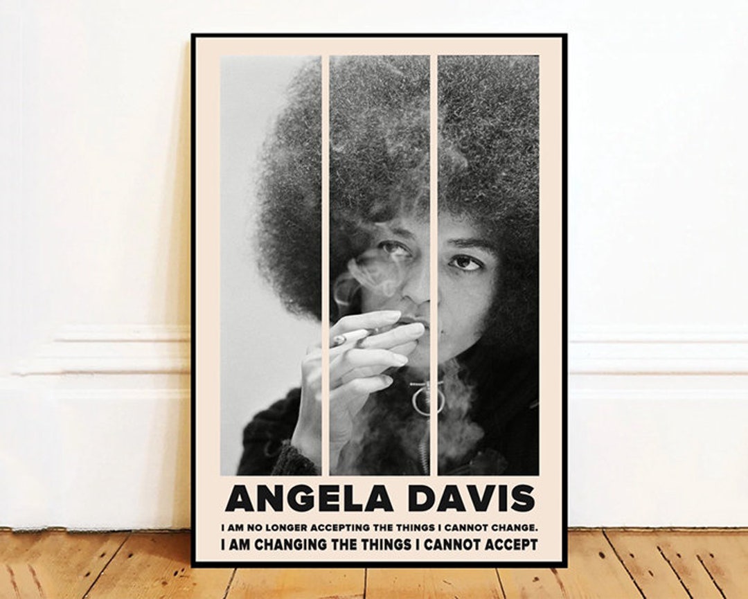Angela Davis Canva Poster Wall Art Canvas Painting Poster, Bathroom ...