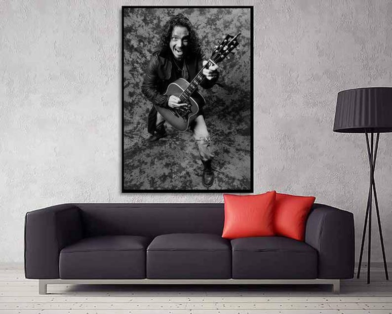 Chris Cornell Poster Wall Art Canvas Painting Poster, Bathroom Wall ...