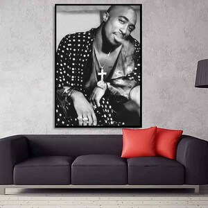 Tupac 2pac,wall Art Canvas Painting , Bathroom Wall Decor,no Frame - Etsy