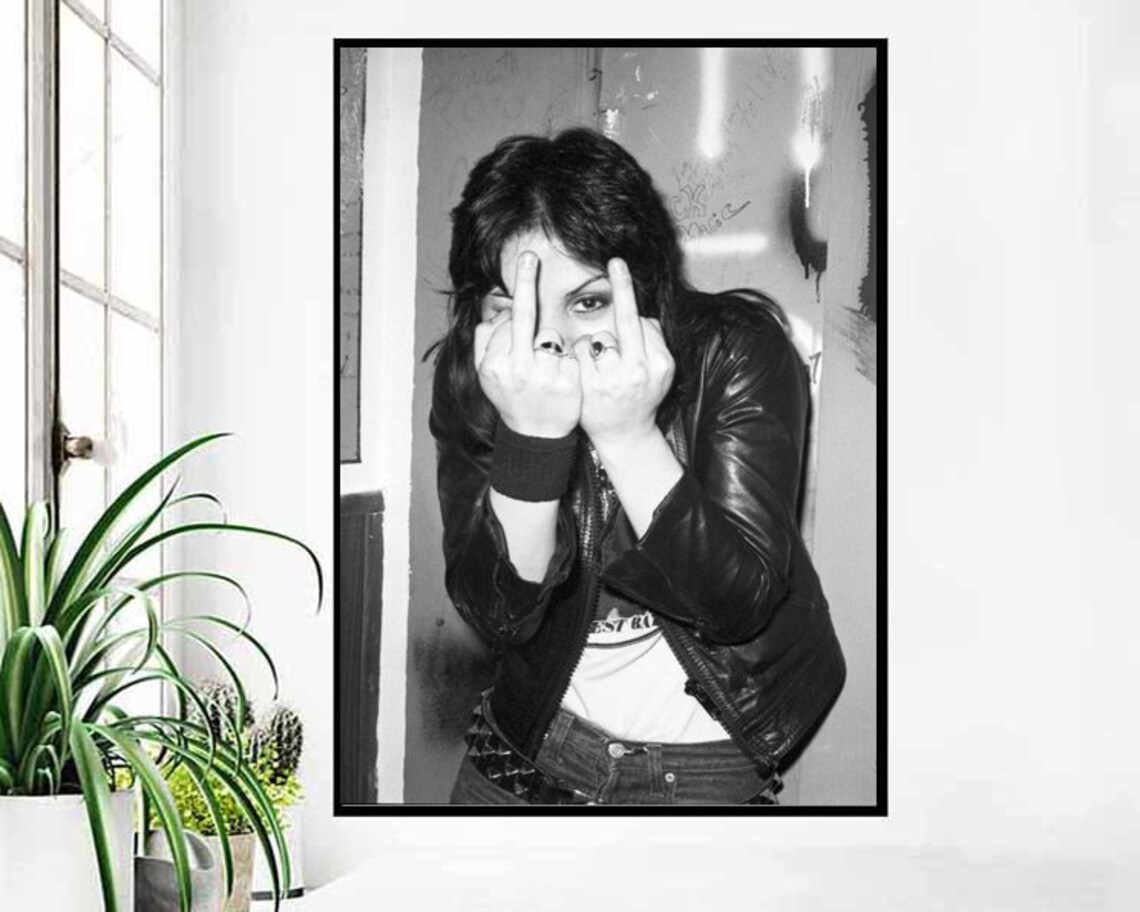 Joan Jett,wall Art Canvas Painting , Bathroom Wall Decor,no Frame - Etsy