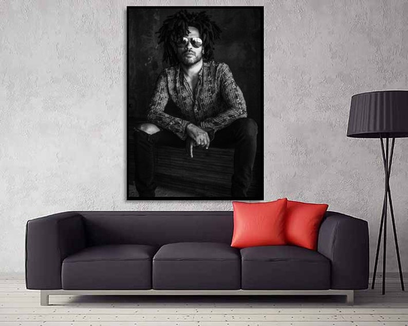 Lenny Kravitz Wall Art Canvas Painting Poster, Bathroom Wall Decor,no ...