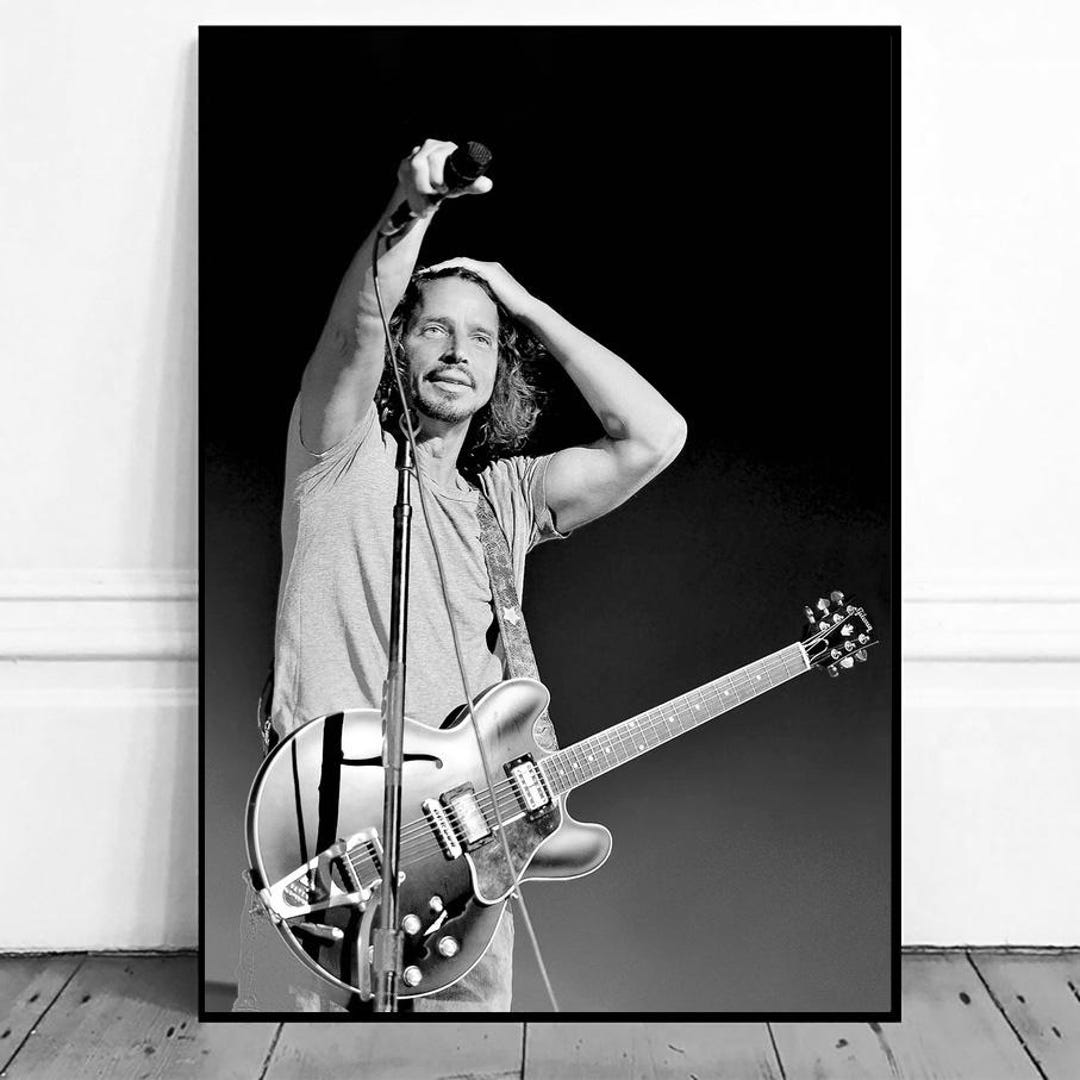 Chris Cornell Poster Wall Art Canvas Painting Poster, Bathroom Wall ...