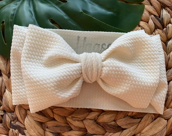Cream Hair Bow | Etsy