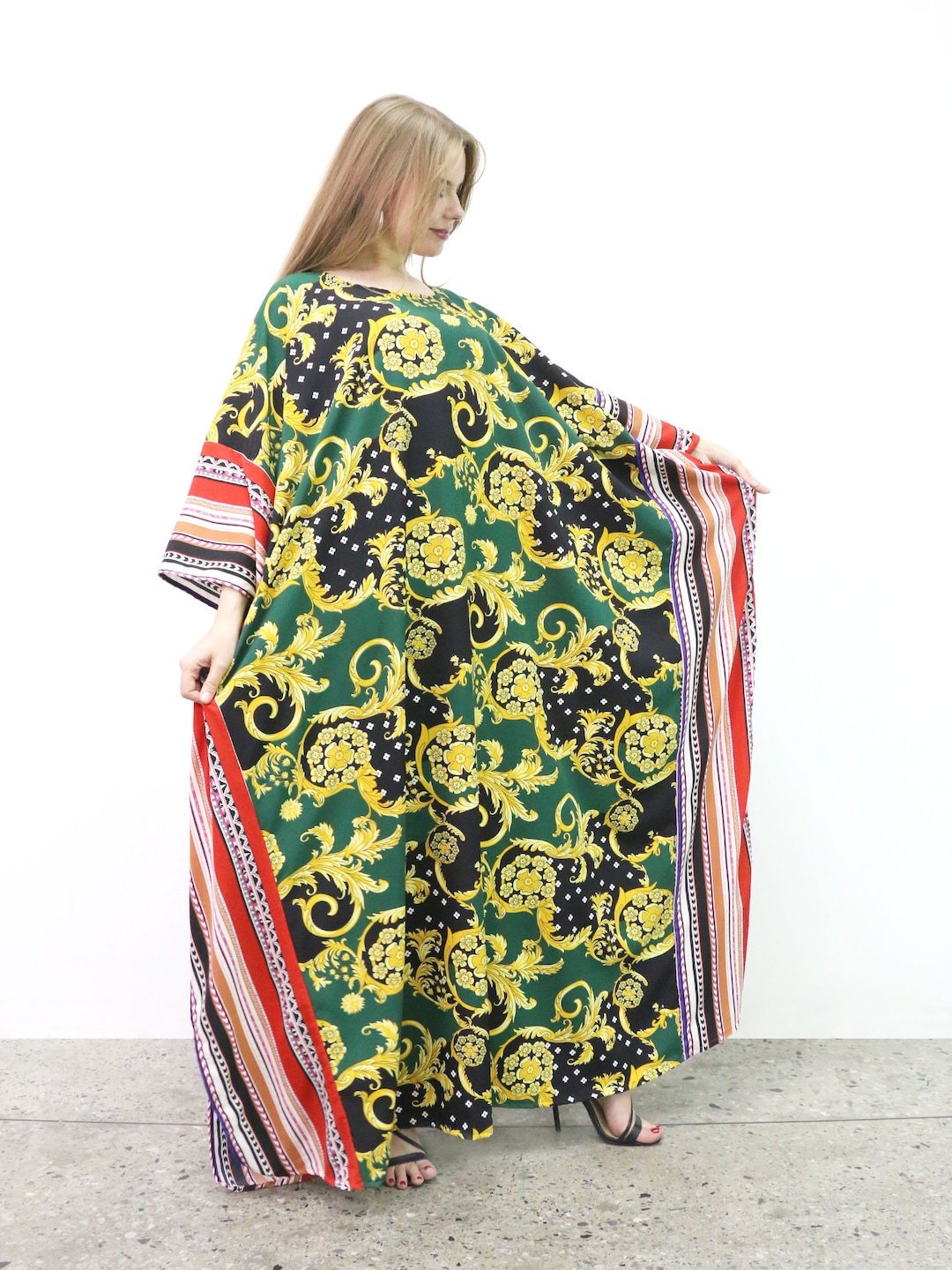 Royal Kaftan Robe, Persian Kaftan Cotton Caftan Dress, Kaftan for Women ...