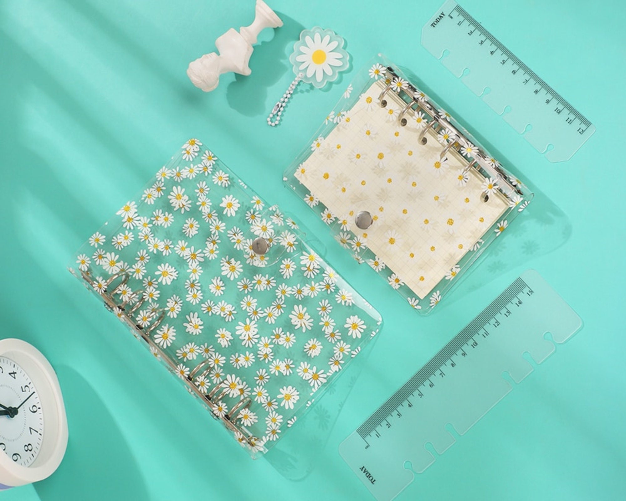 Daisy Flower Binder 6 Rings A6 A7 Clear Binder Cover - Etsy UK