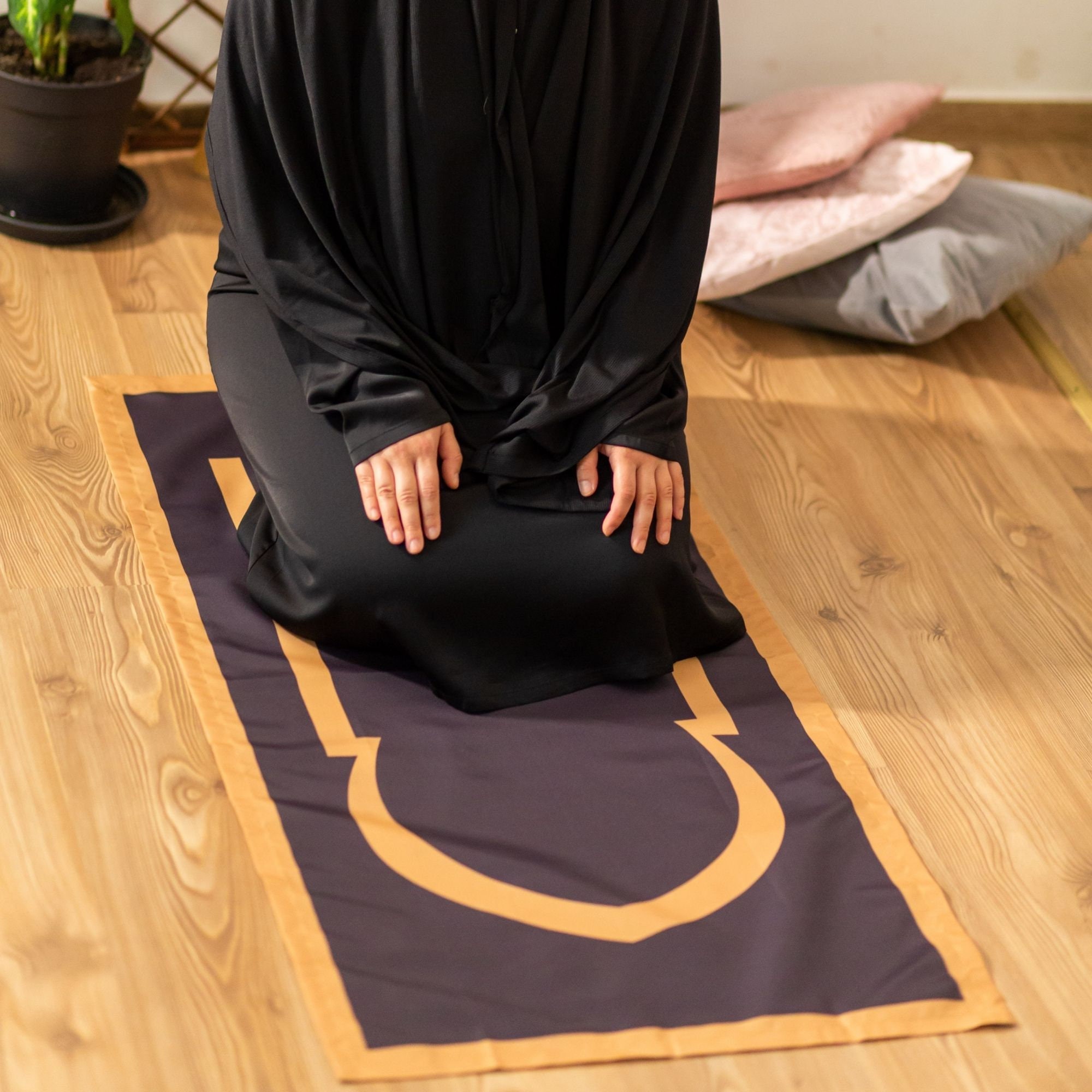 BAHĀ Portable Prayer Mat Travel Prayer Mat, Foldable Prayer Mat for ...