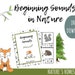 Beginning Sounds in Nature - Homeschool Printables for Reading and ...
