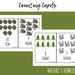 Counting Cards 1-10 Nature / Forest Themed - Preschool - Kindergarten ...