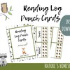 Reading Log Punch Cards Nature Inspired Homeschool Roadschool ...