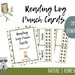 Reading Log Punch Cards - Nature Inspired - Homeschool - Roadschool ...
