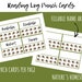 Reading Log Punch Cards - Nature Inspired - Homeschool - Roadschool ...