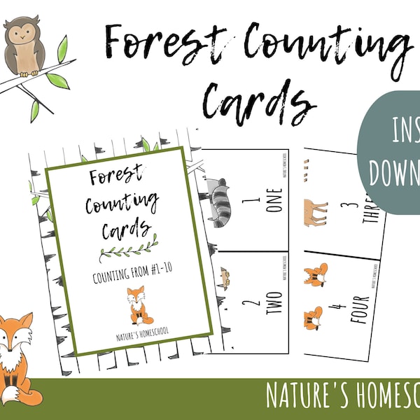 Reading Log Punch Cards Nature Inspired Homeschool Roadschool ...