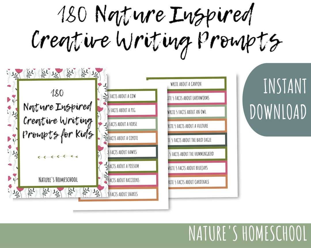 180 Creative Writing Prompts for Kids Homeschool Writing Activity Kids ...
