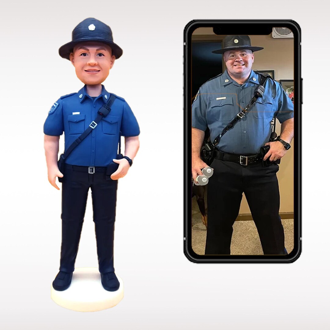 Personalized Bobblehead Dolls, Custom 3D Clay Statues, Sheriff Birthday ...