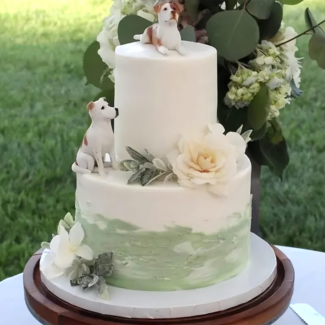 Custom Dog Wedding Cake Toppers, Personalized Dog Cake Toppers, Cat ...