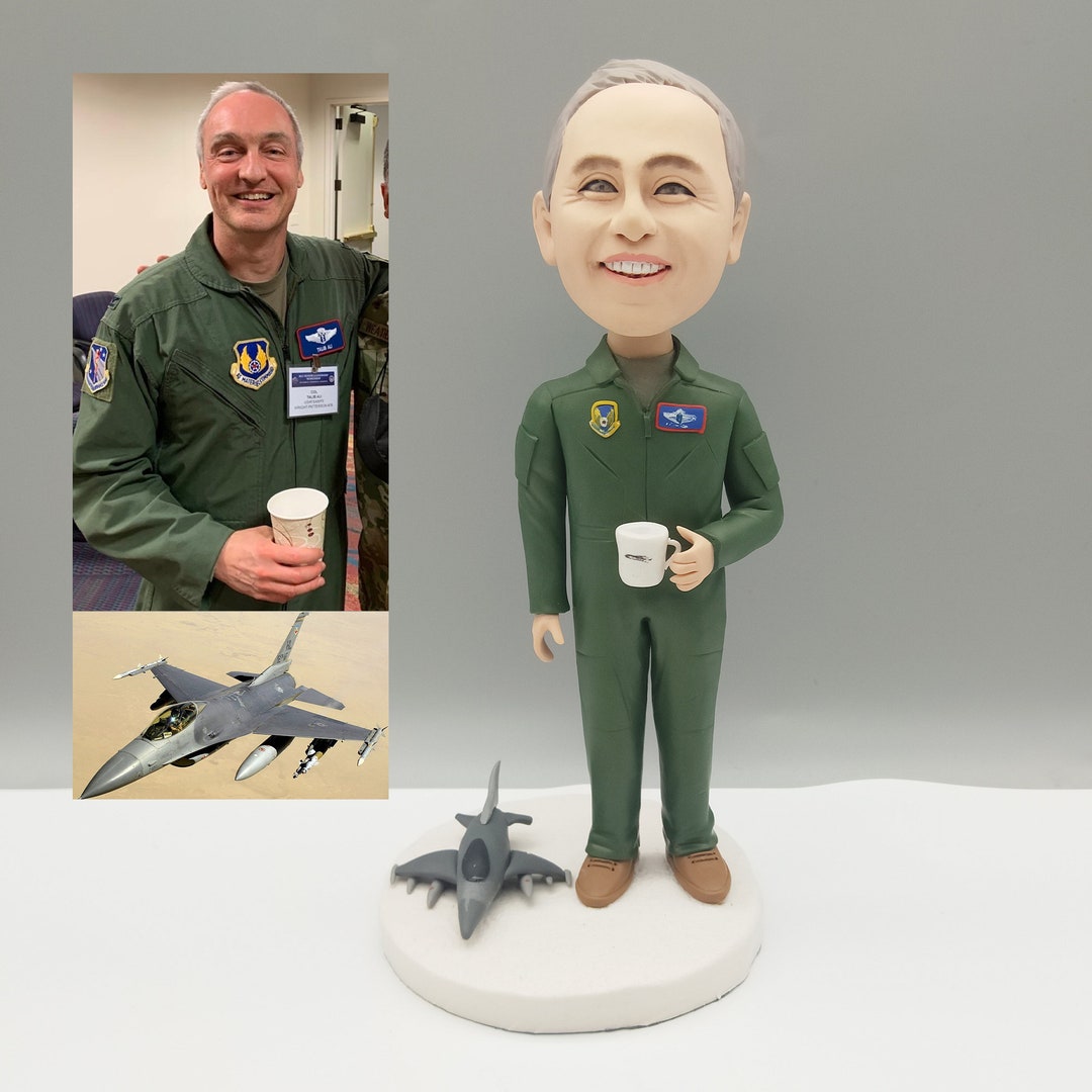 Custom Pilot Bobbleheads, Custom Soldier Bobbleheads, Personalized ...